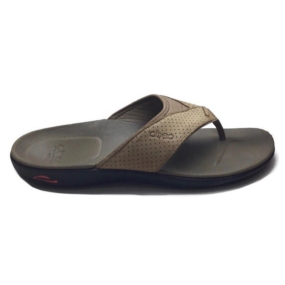Abeo | Shoes | Abeo Kadie Neutral Sand Leather Thong Toe Flipflop ...
